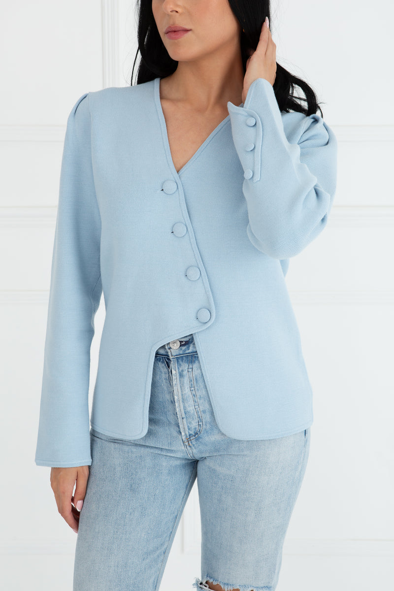 The Clara | Wave Cardigan Blue – Sinead Keary